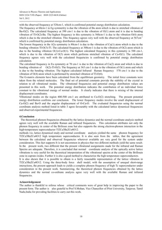 Phonon frequency spectrum through lattice dynamics and normal ...