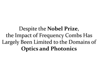Phononic frequency combs using MEMS resonators | PPTX