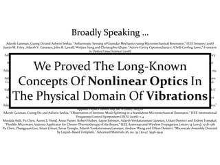 Phononic frequency combs using MEMS resonators | PPTX