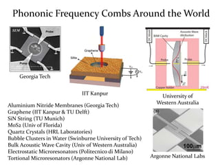 Phononic frequency combs using MEMS resonators | PPTX
