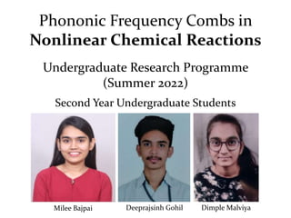 Phononic frequency combs using MEMS resonators | PPTX
