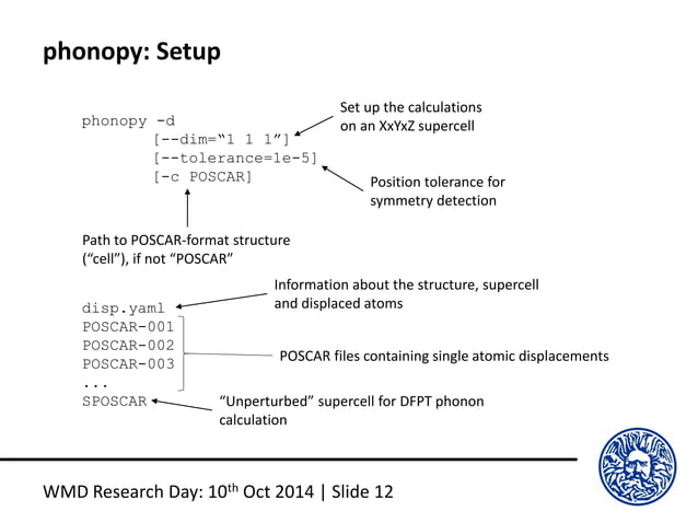 Phonons & Phonopy: Pro Tips (2014) | PPT