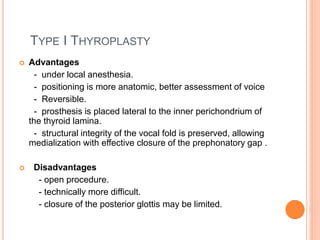 Phonosurgery | PPTX