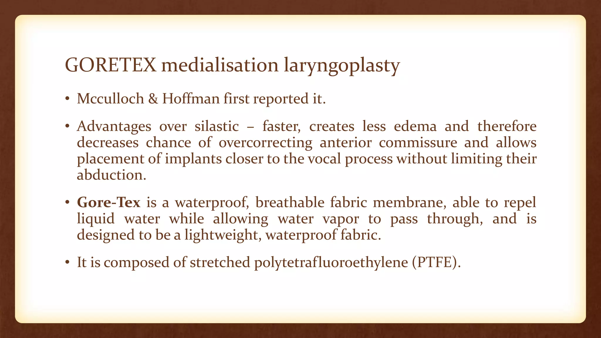 Phonosurgery | PDF