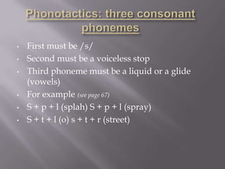 Phonotactics | PPTX