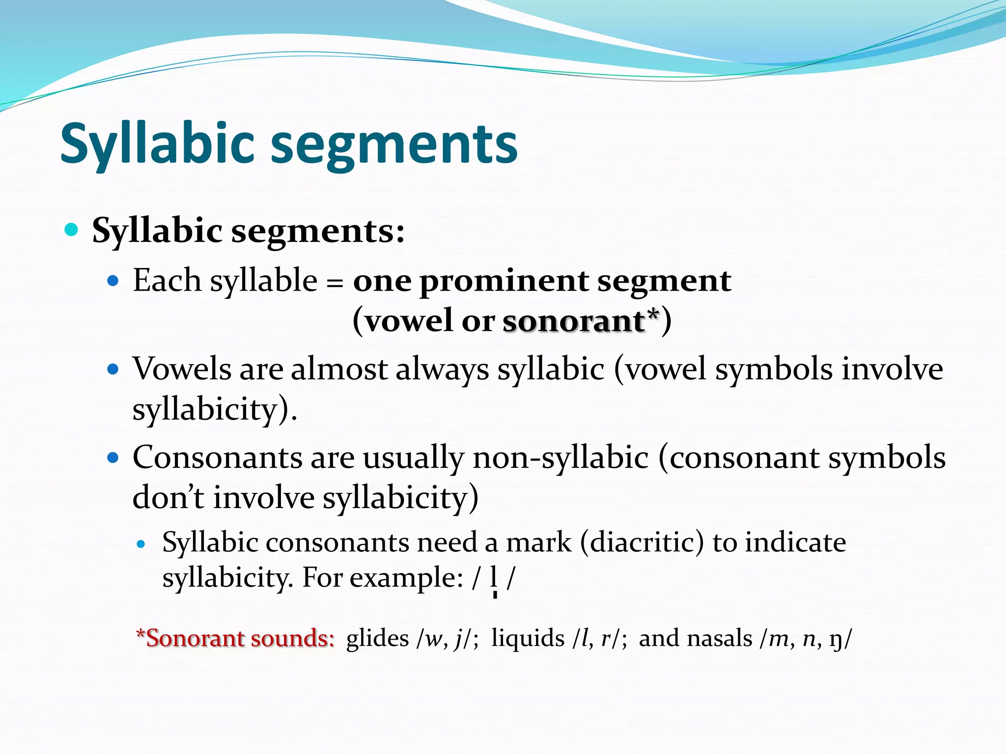 Phonotactics and syllables | PPT
