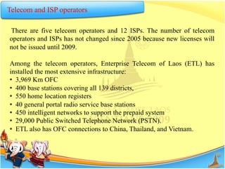 ICT Infrastructure in Lao PDR | PDF | Internet | Computing