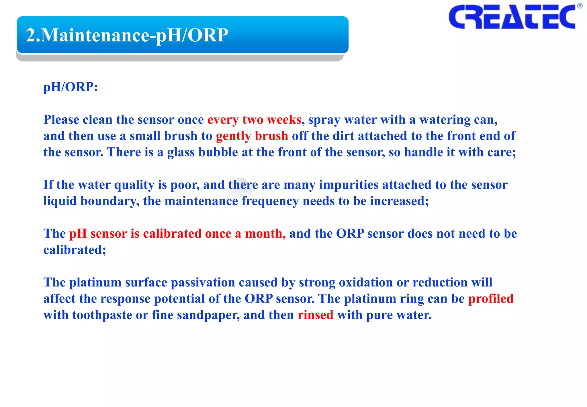 pH ORP TUR TSS DO installation and maintence and calibration.pptx