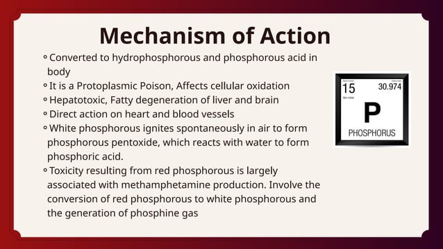 phosphorus poisoning powerpoint forensic | PPTX