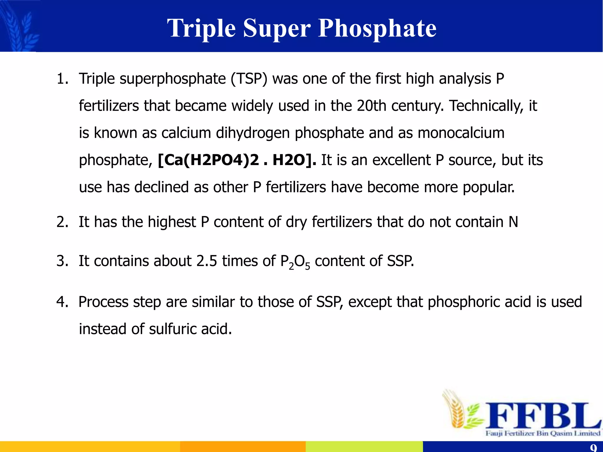 Phosphate based fertilizers | PPTX