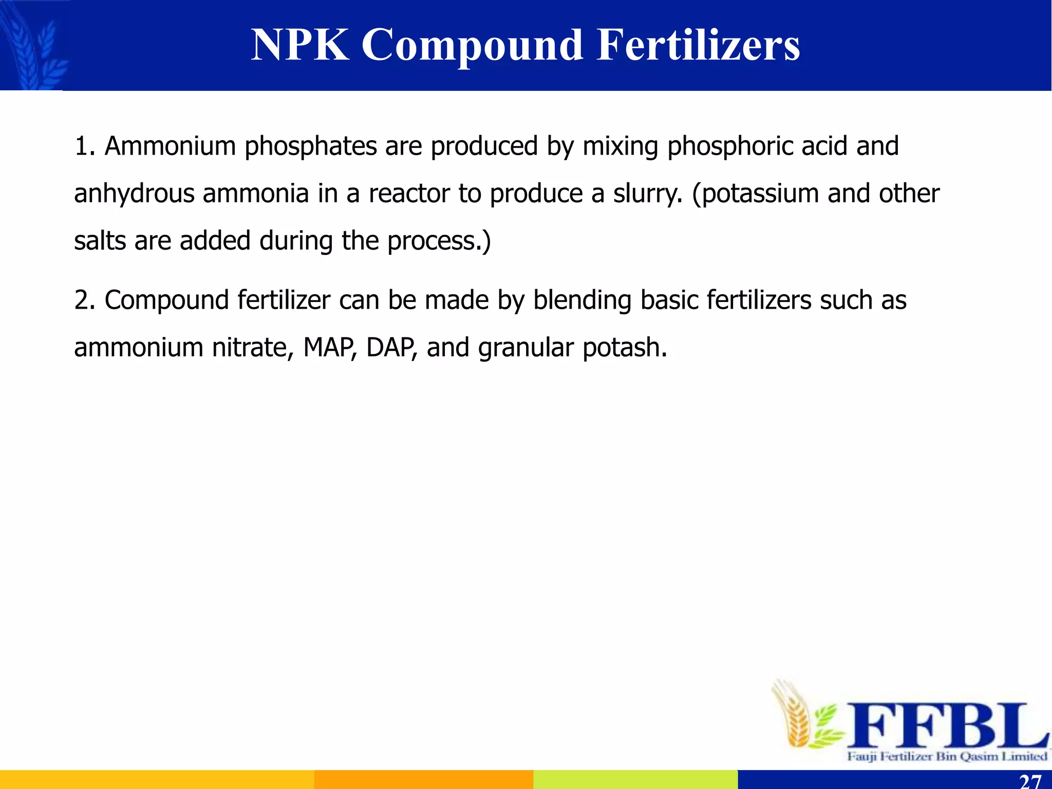 Phosphate based fertilizers | PPTX