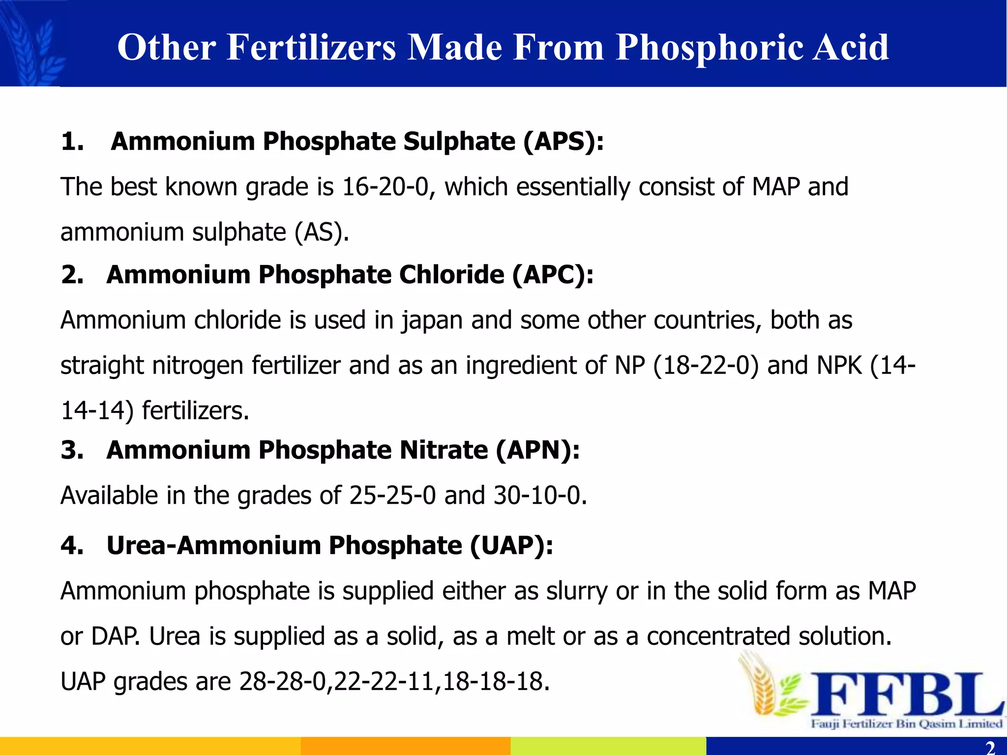 Phosphate based fertilizers | PPTX