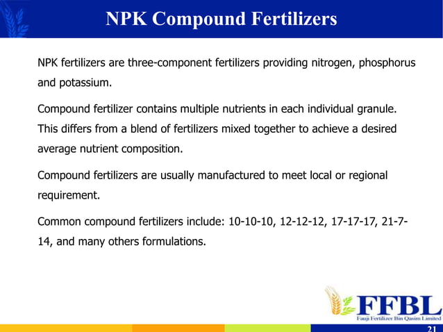Phosphate based fertilizers | PPTX | Chemistry | Science