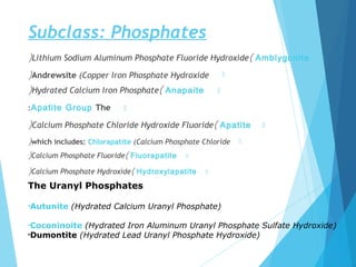 Phosphates group mineral | PPT