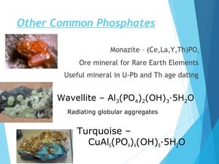 Phosphates group mineral | PPT | Chemistry | Science