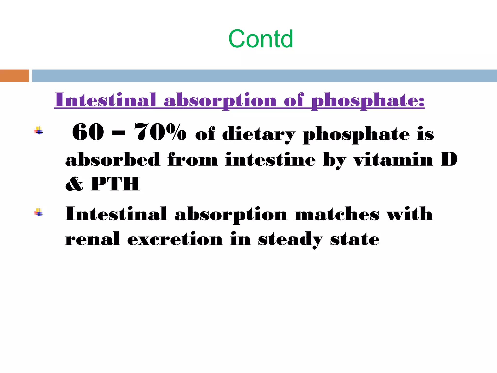 Phosphate homeostasis & its related disorders | PPT