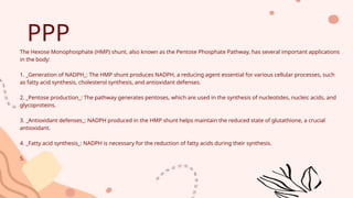 Phosphate Pentose Pathway, HMP shunt PPT | PPTX