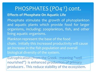 Phosphates (po4 3) | PPTX