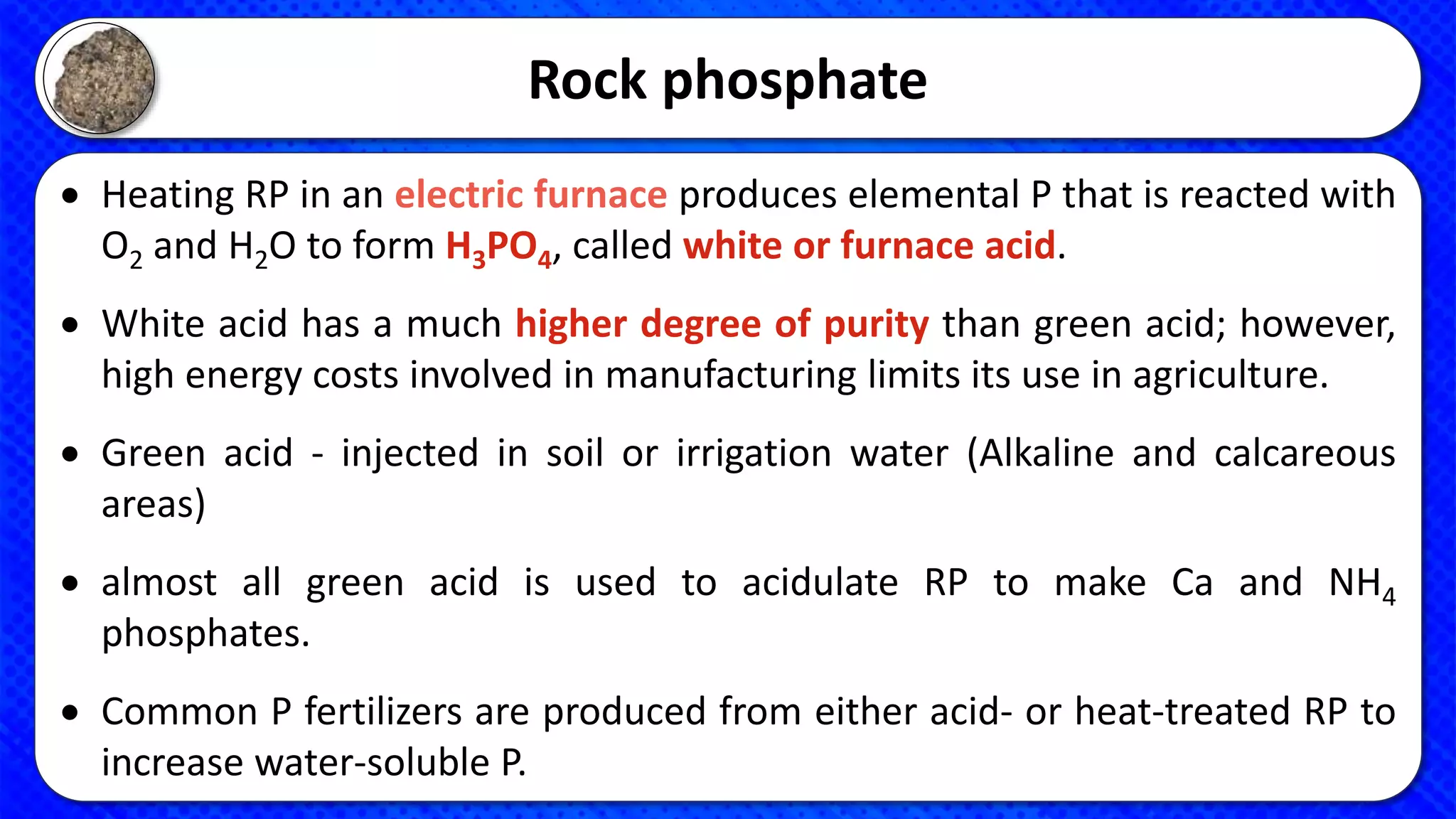 PHOSPHATIC FERTILIZERS - BEHAVIOR IN SOILS AND MANAGEMENT.pptx