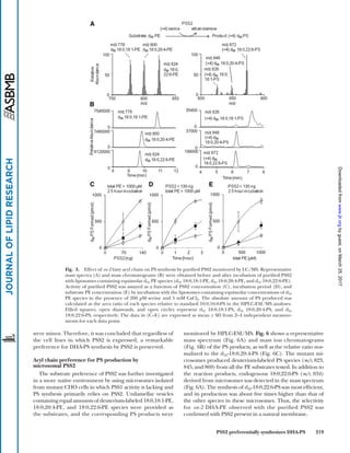 Phosphatidylserine synthase and dha | PDF