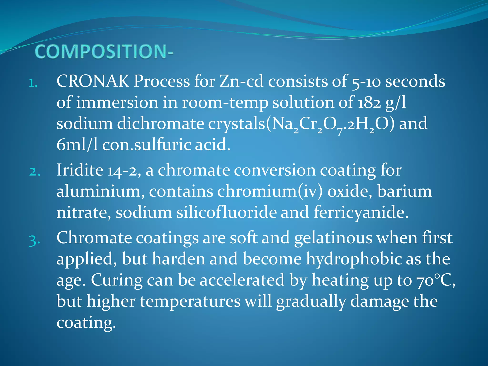 Phosphating and chromating | PPTX