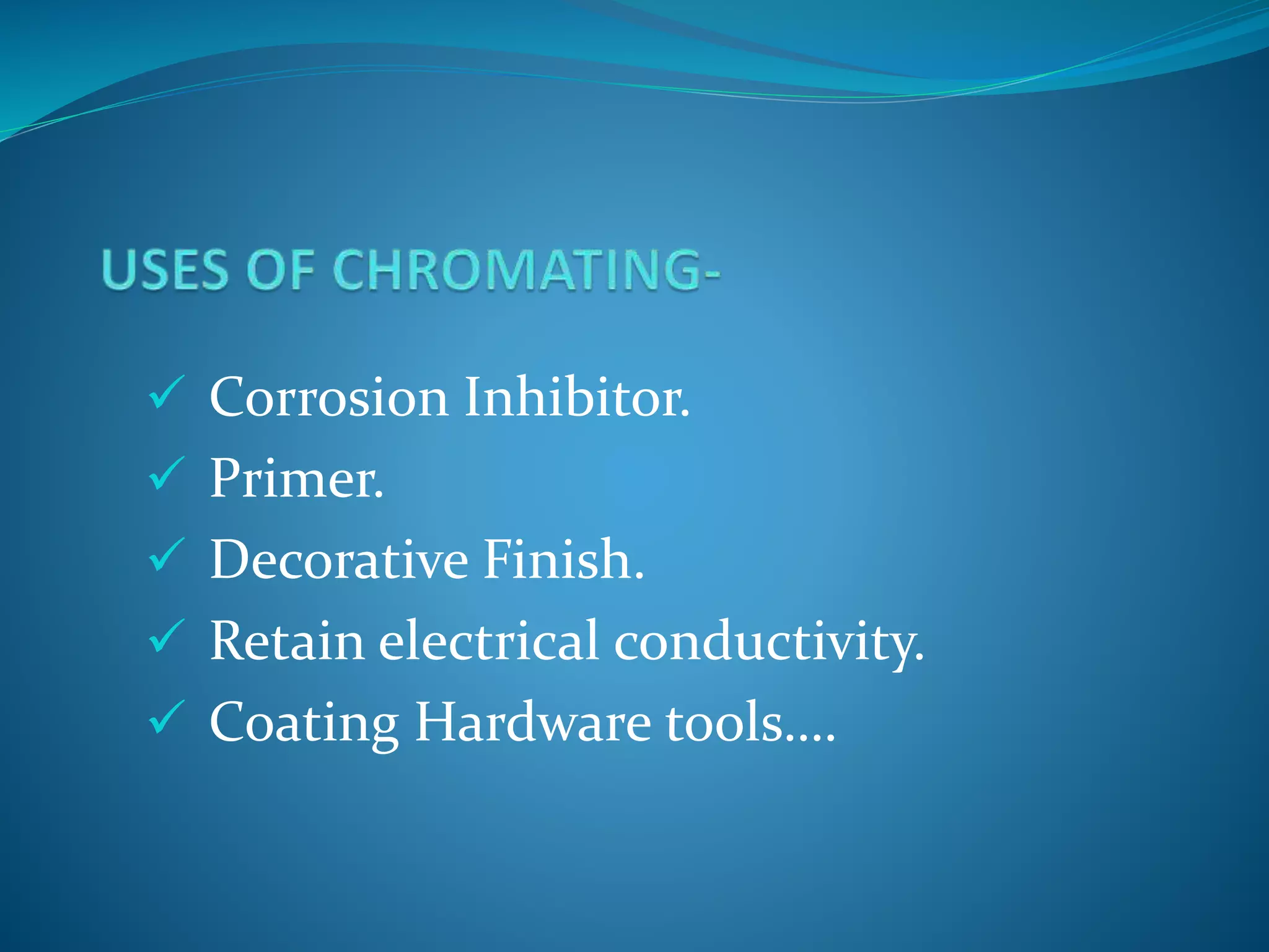 Phosphating and chromating | PPTX