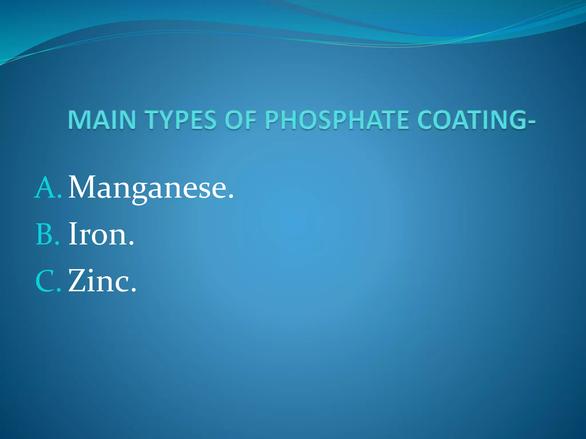 Phosphating and chromating | PPTX