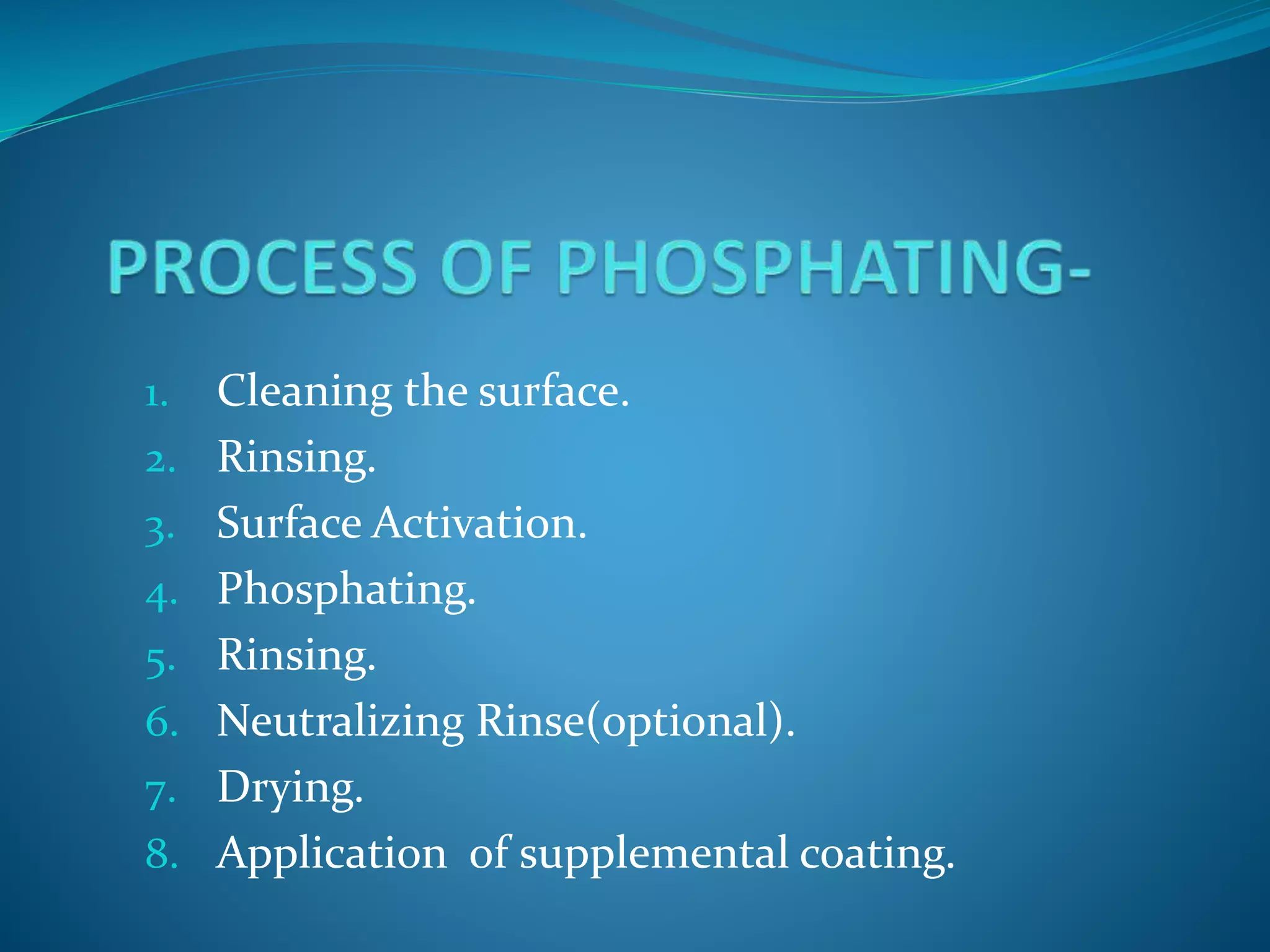 Phosphating and chromating | PPTX