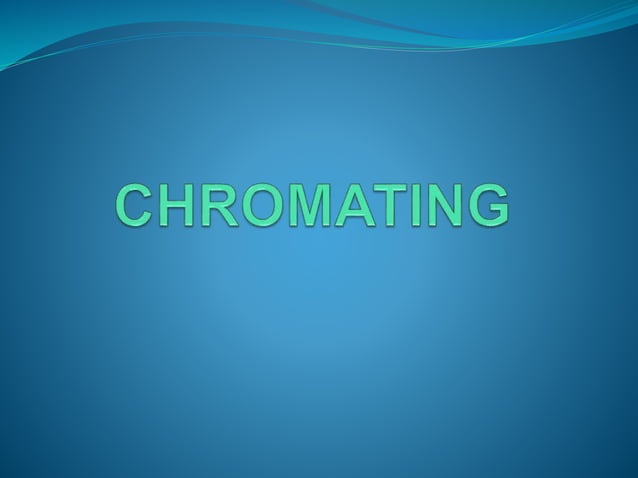 Phosphating and chromating | PPTX