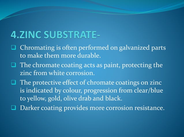 Phosphating and chromating | PPTX