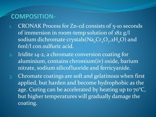 Phosphating and chromating | PPTX