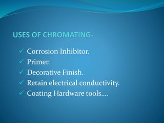Phosphating and chromating | PPTX