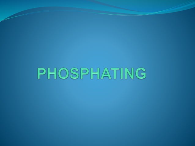Phosphating and chromating | PPTX