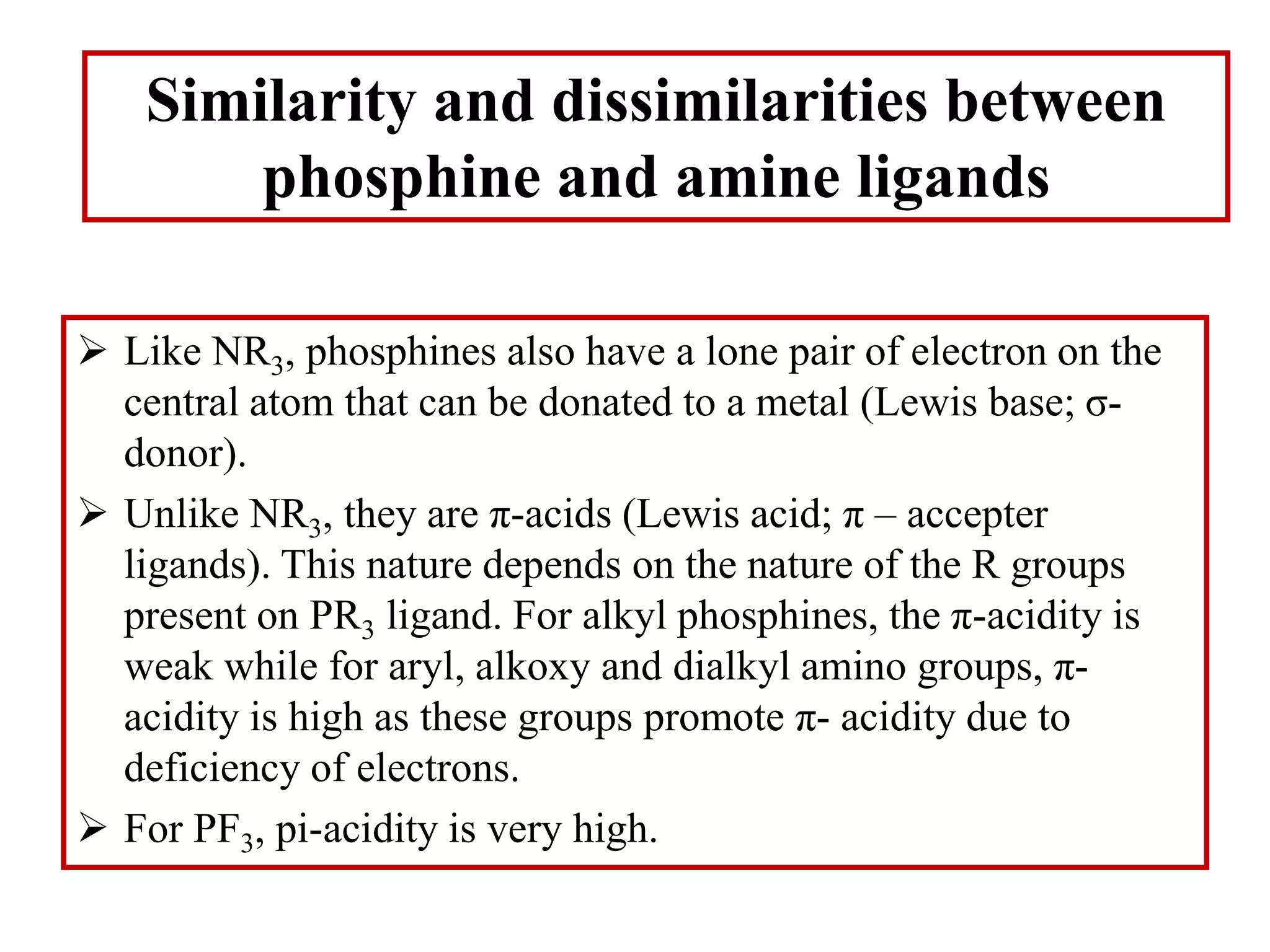 Phosphine as ligand by Dr Geeta Tewari | PPT