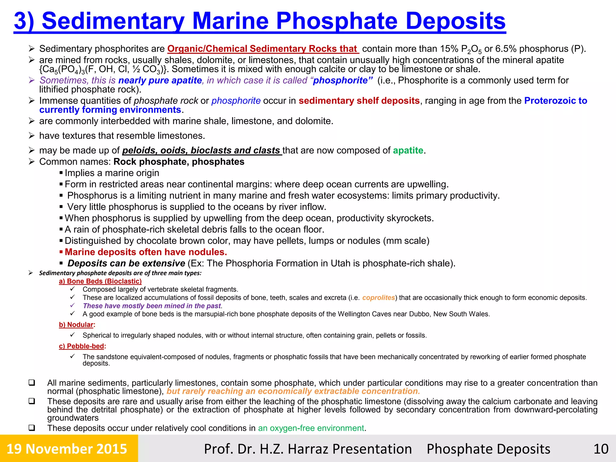 Phosphite ore deposits | PDF