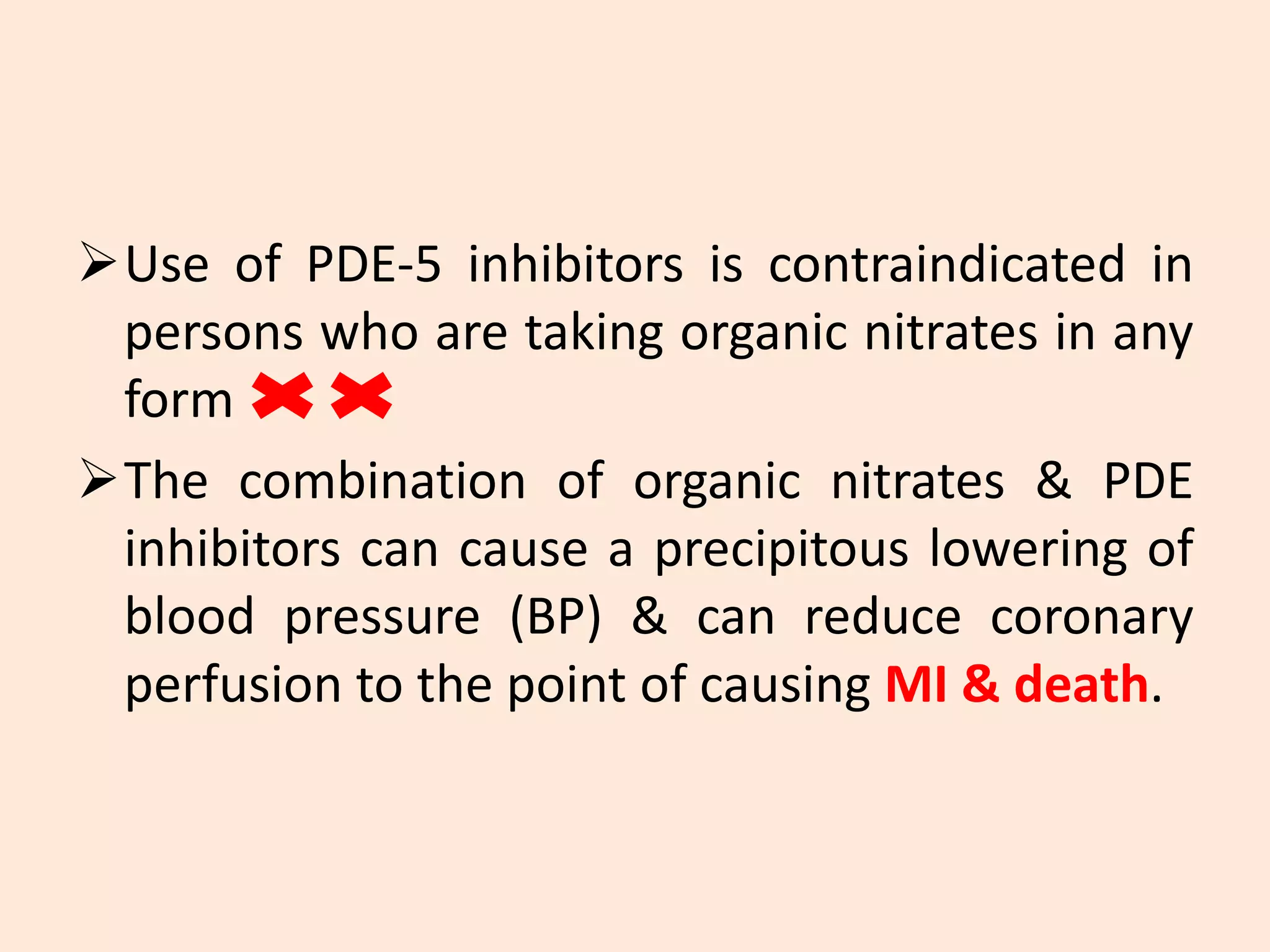 Phosphodiesterase 5 inhibitors (PDE5i) | PPTX