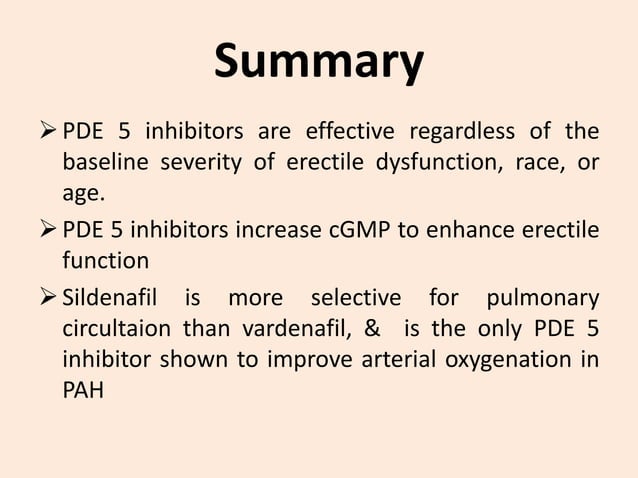 Phosphodiesterase 5 inhibitors (PDE5i) | PPTX