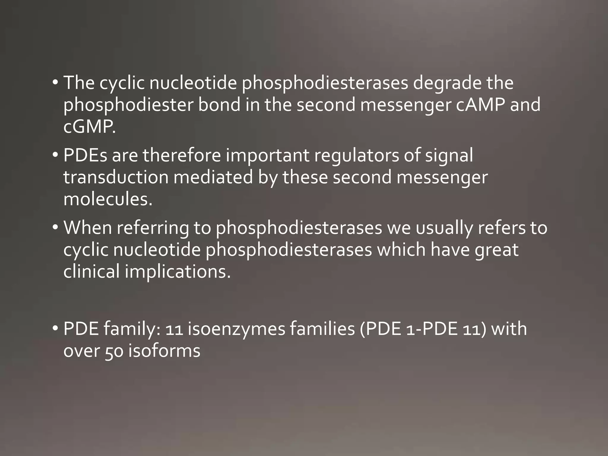 Phosphodiesterase inhibitors | PPTX