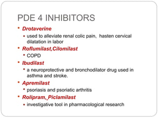 Phosphodiesterase inhibitors | PPTX