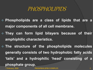 Phospholipid complex ppt | PPTX