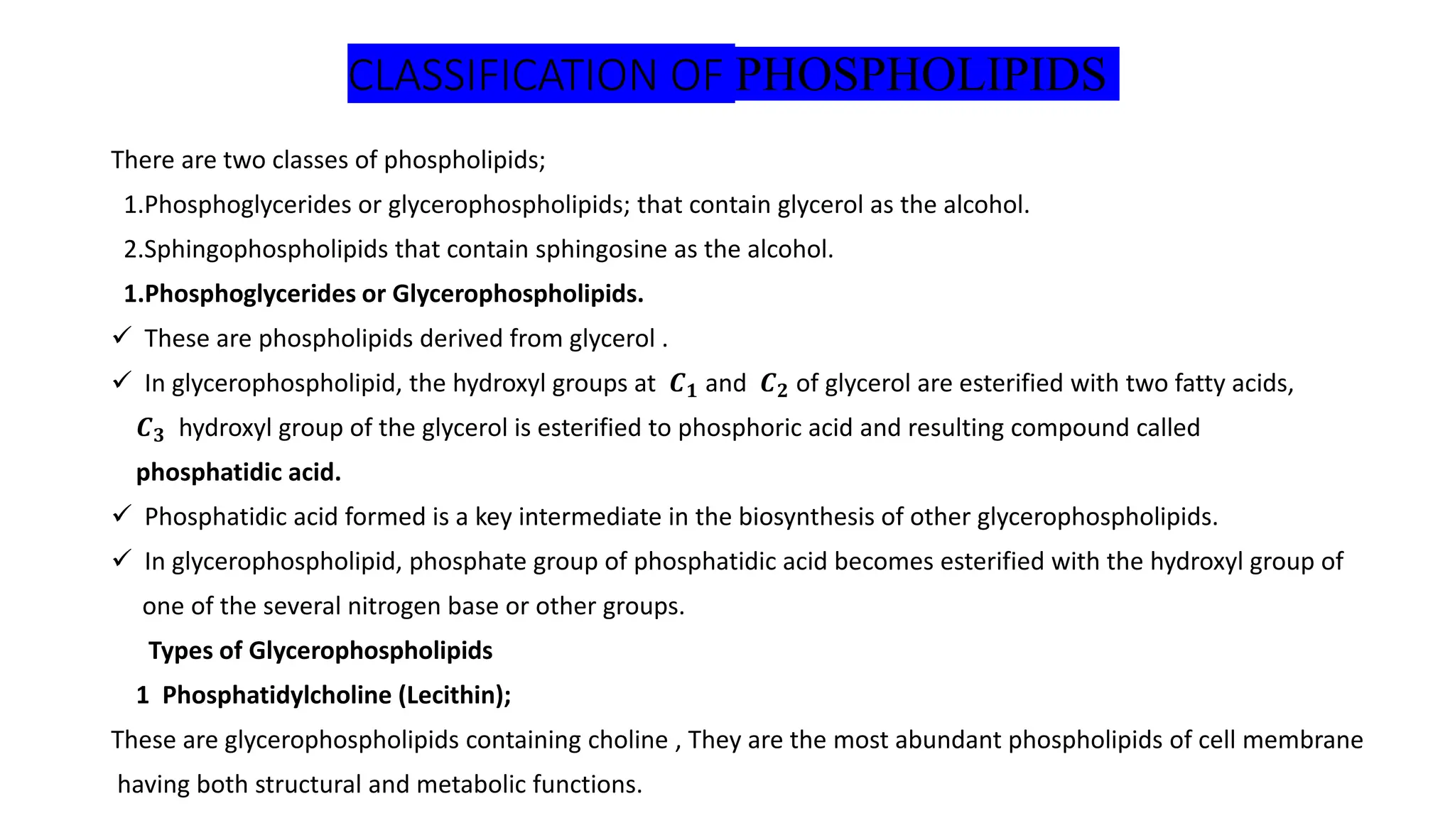 PHOSPHOLIPIDS Presentations complex lipids.pptx