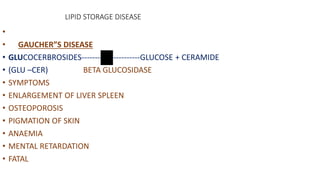 Phospholipids chemistry & lipid storage diseases | PPT