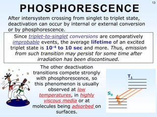 Flourescence & Phosphorescence | PPTX