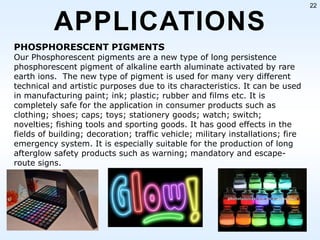 Flourescence & Phosphorescence | PPTX