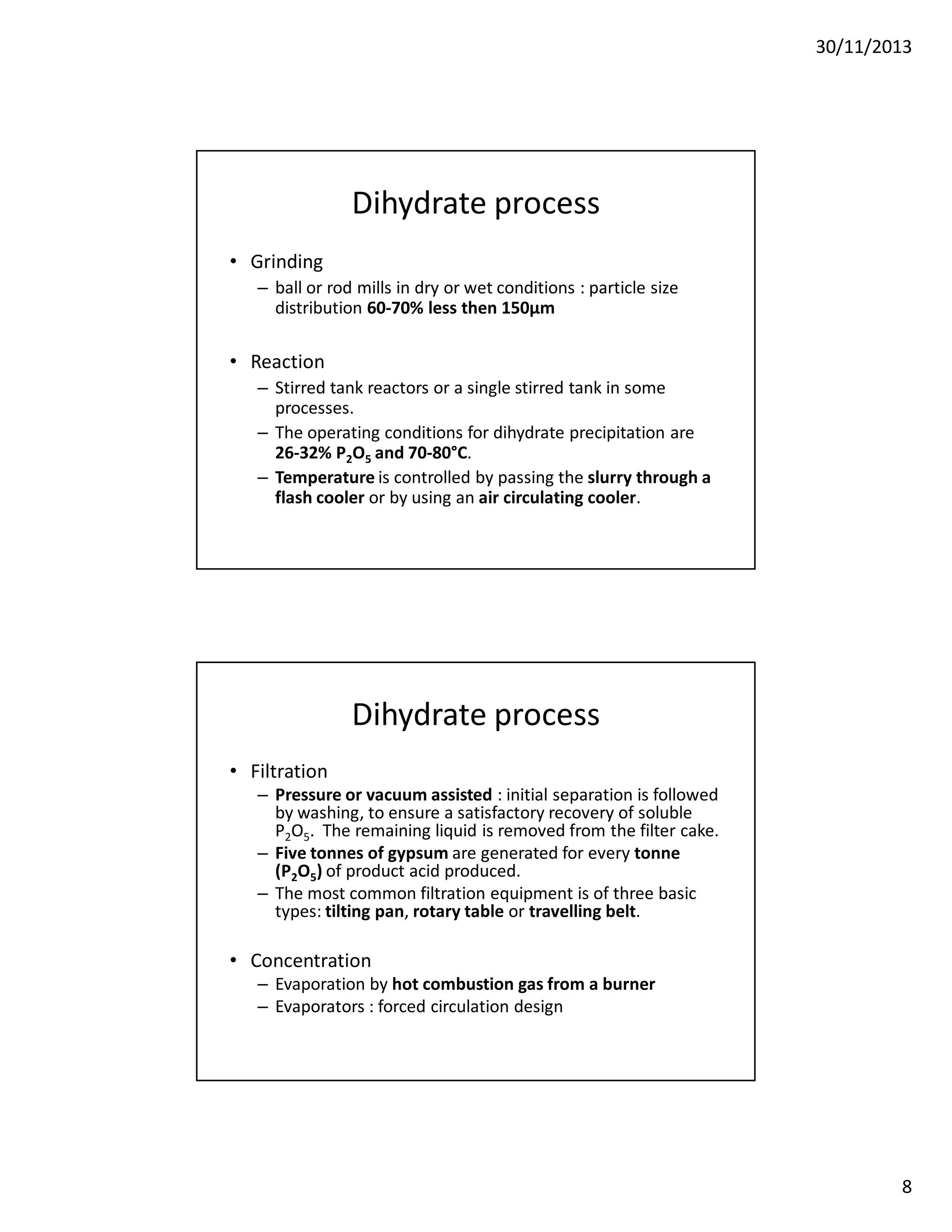 Phosphoric acid Industries | PDF