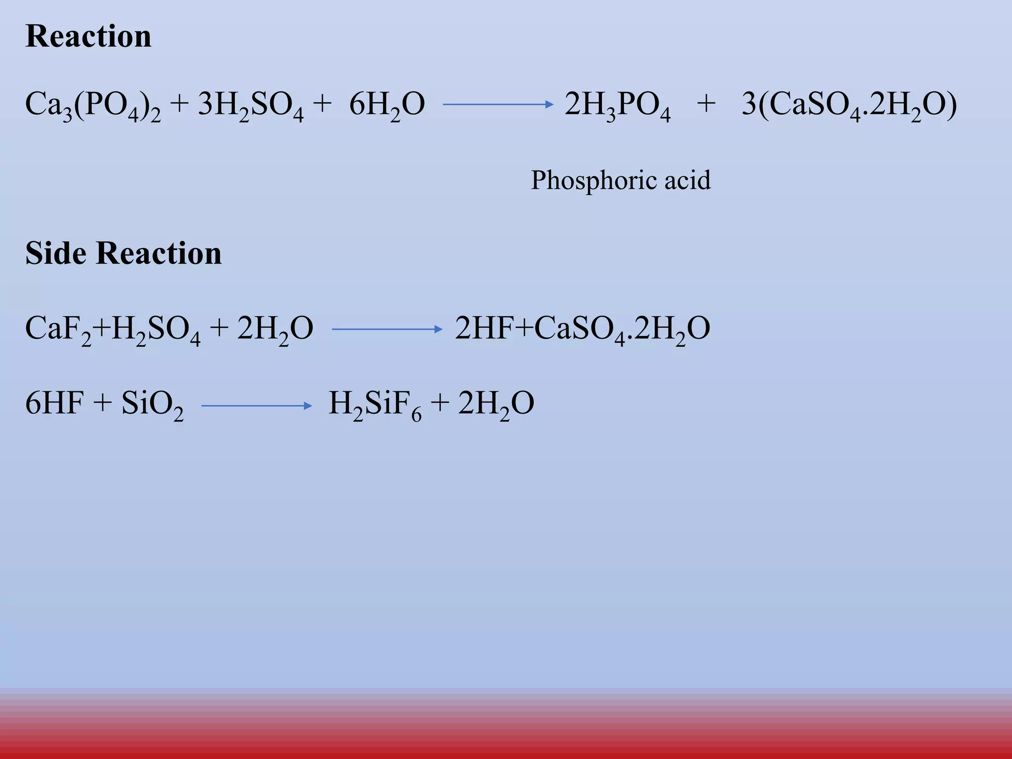 Phosphoric acid by sulphuric acid | PPTX