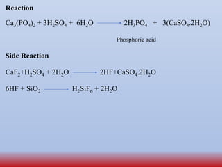 Phosphoric acid by sulphuric acid | PPTX