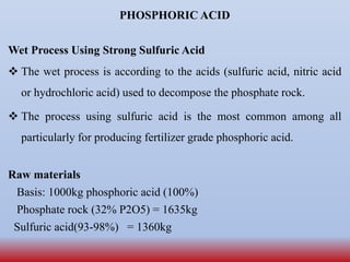Uses Of Sulphuric Acid In Fertilizers
