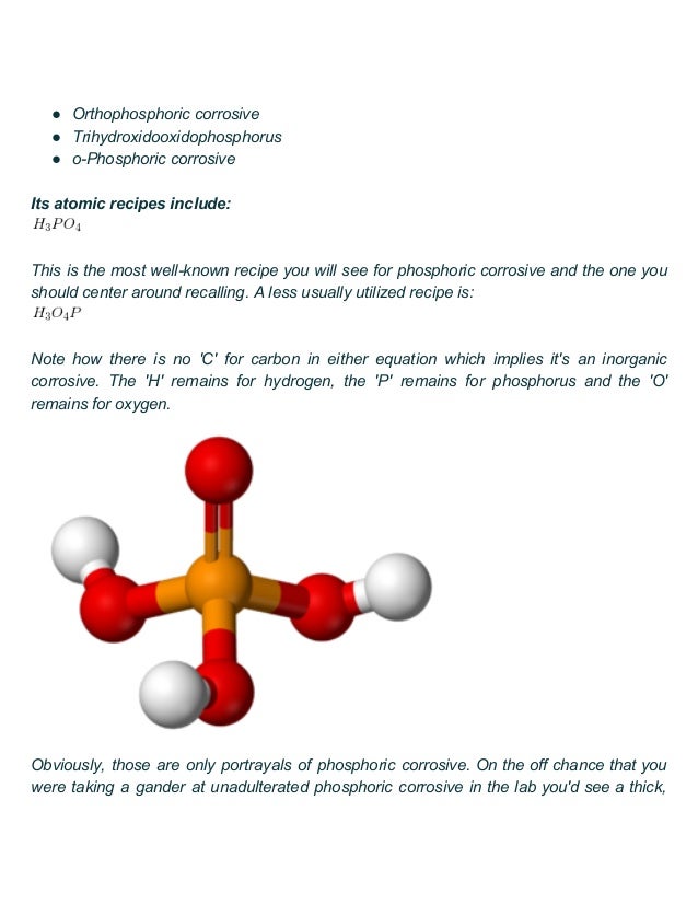 Phosphoric Acid Uses & Formula