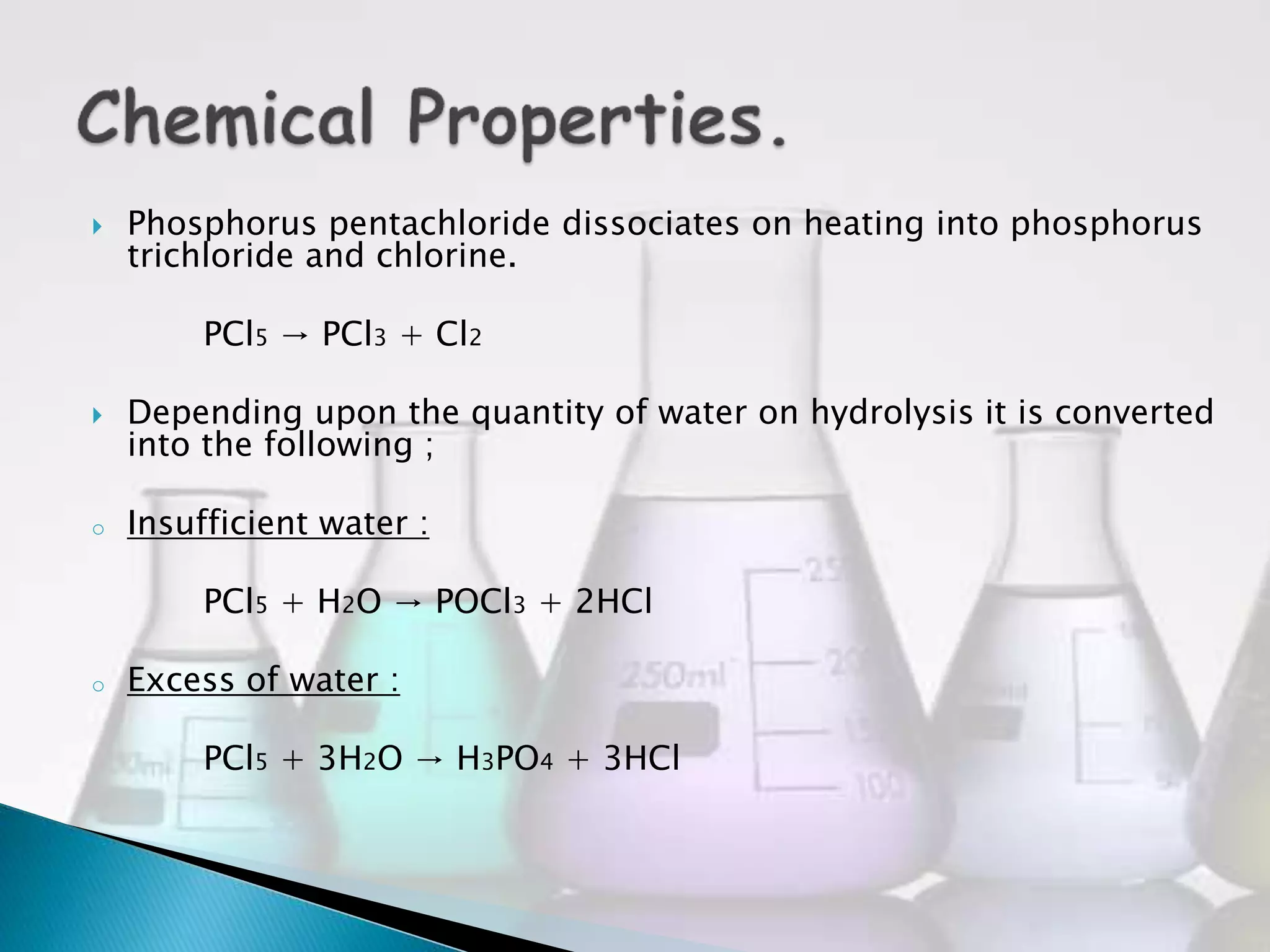Phosphorous halides | PPTX